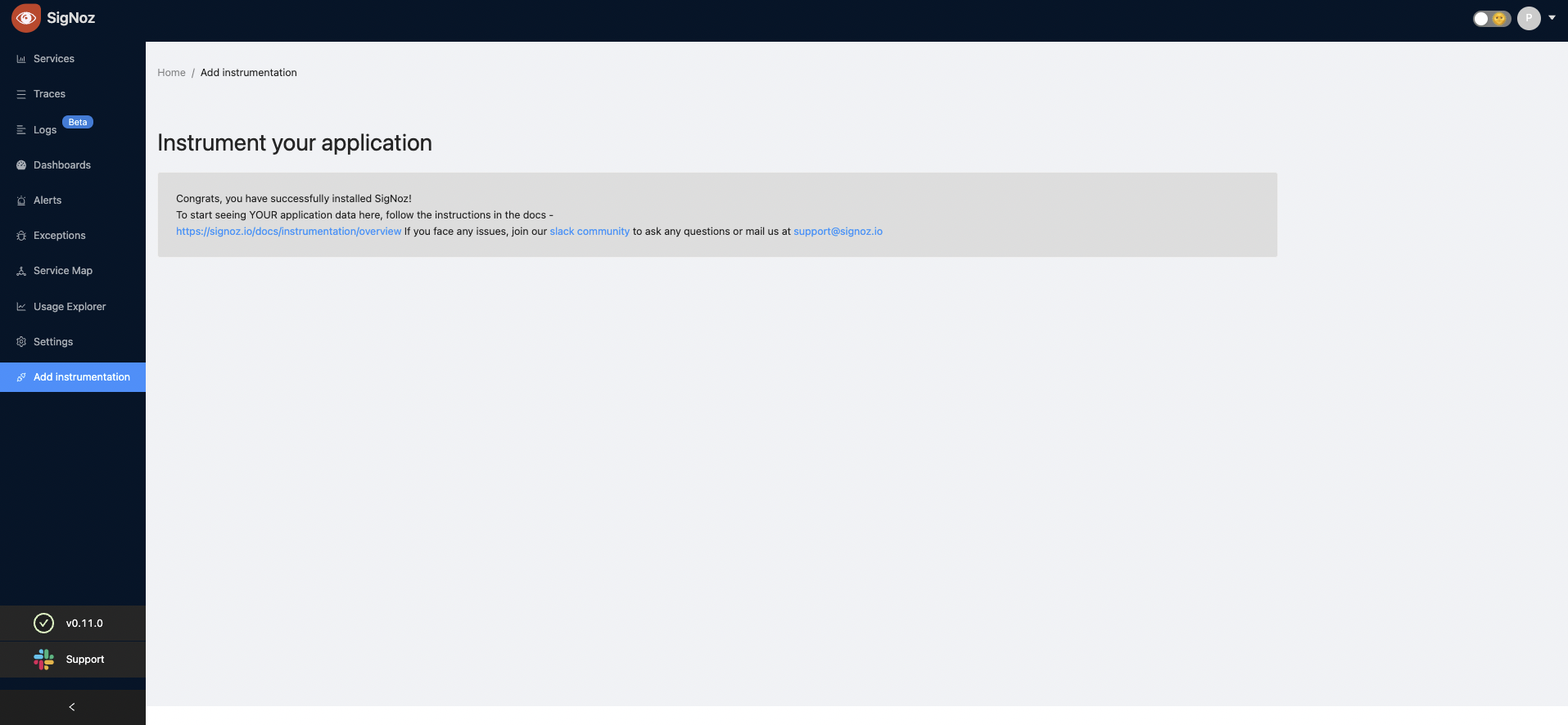 Add links to docs of different languages in `Add instrumentation page` · Issue #1549 · SigNoz ...