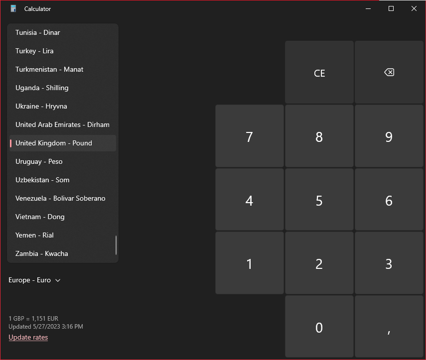 USD is missing from the currency drop down menu · Issue #2008 · microsoft/calculator · GitHub