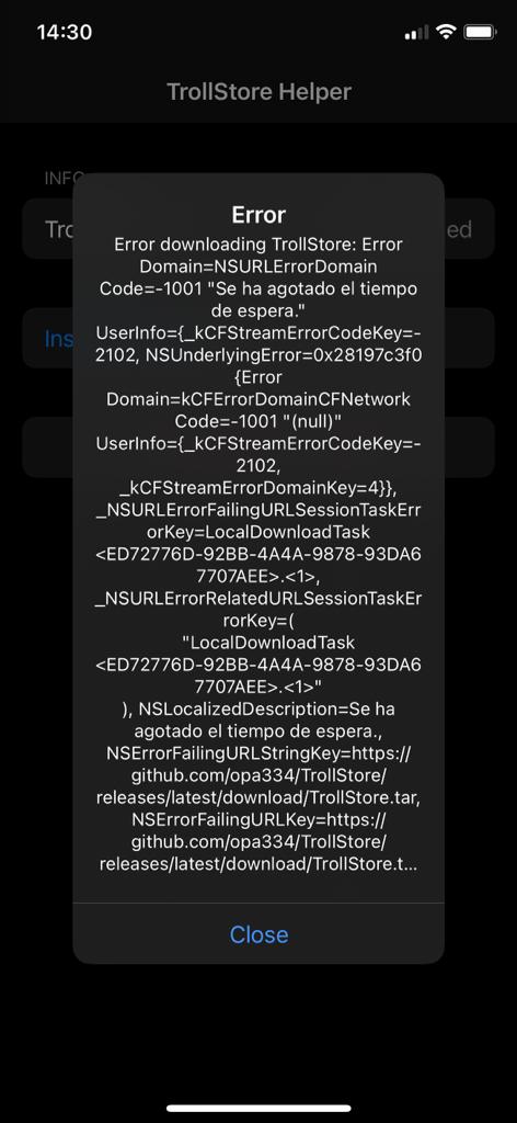 I don't know what's going on · Issue #134 · opa334/TrollStore · GitHub