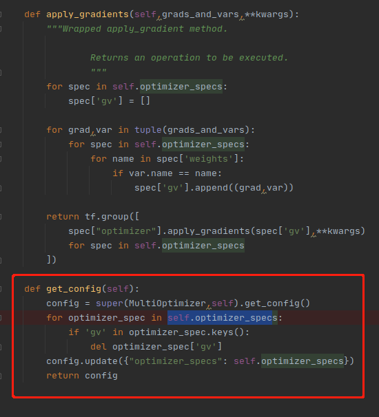 used MultiOptimizer as optimizer ,after model.fit (),can't saved ...