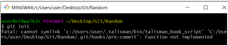 Issues in using Talisman on windows · Issue #119 · thoughtworks/talisman · GitHub