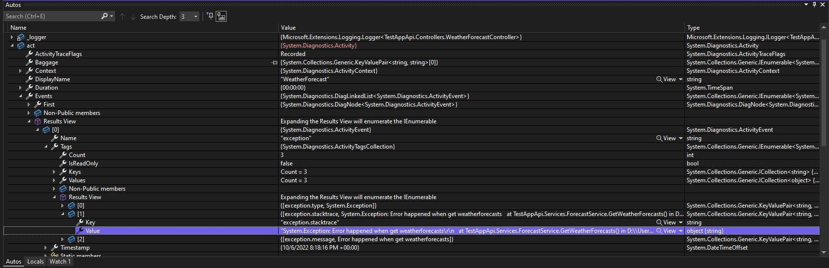 X-ray not logging stack trace for .Net Exception · Issue #1467 · aws-observability/aws-otel ...