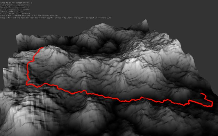 GitHub - Clemyxy/HeightMap-Erosion-and-Roads