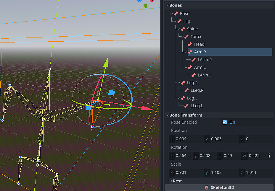Scale doesn't reset when undoing a rotation with non uniform scale bones in Skeleton3D · Issue ...