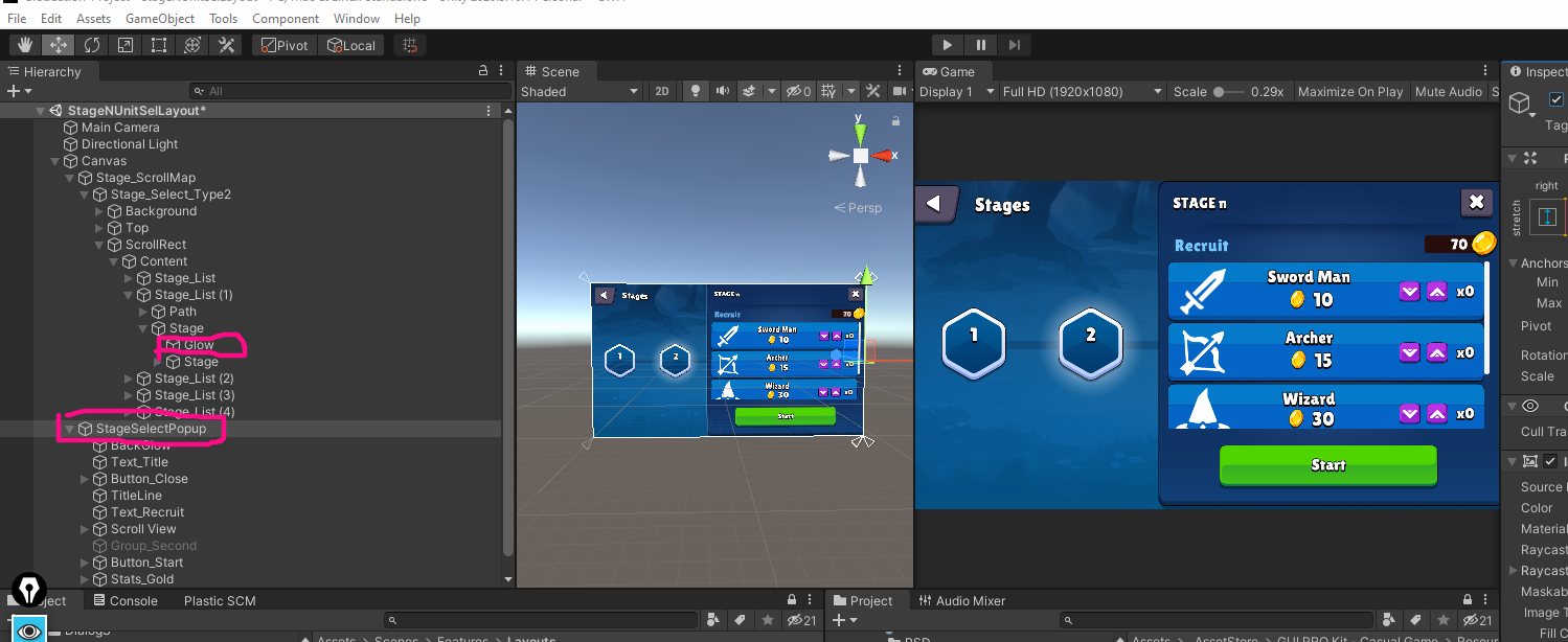 유닛 선택 씬 · Issue #19 · CodeMonkeys-Graduation/Graduation-Project · GitHub