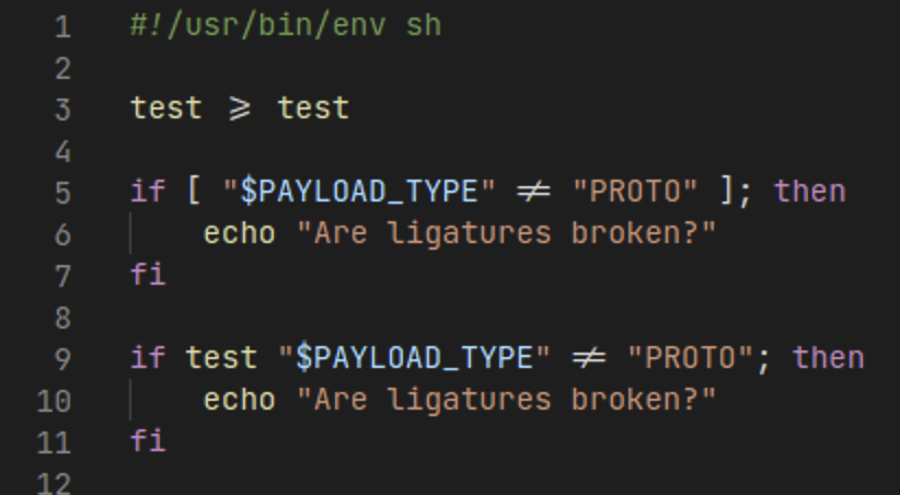 JetBrains Mono font with ligatures broken on Linux · Issue #105067 · microsoft/vscode · GitHub