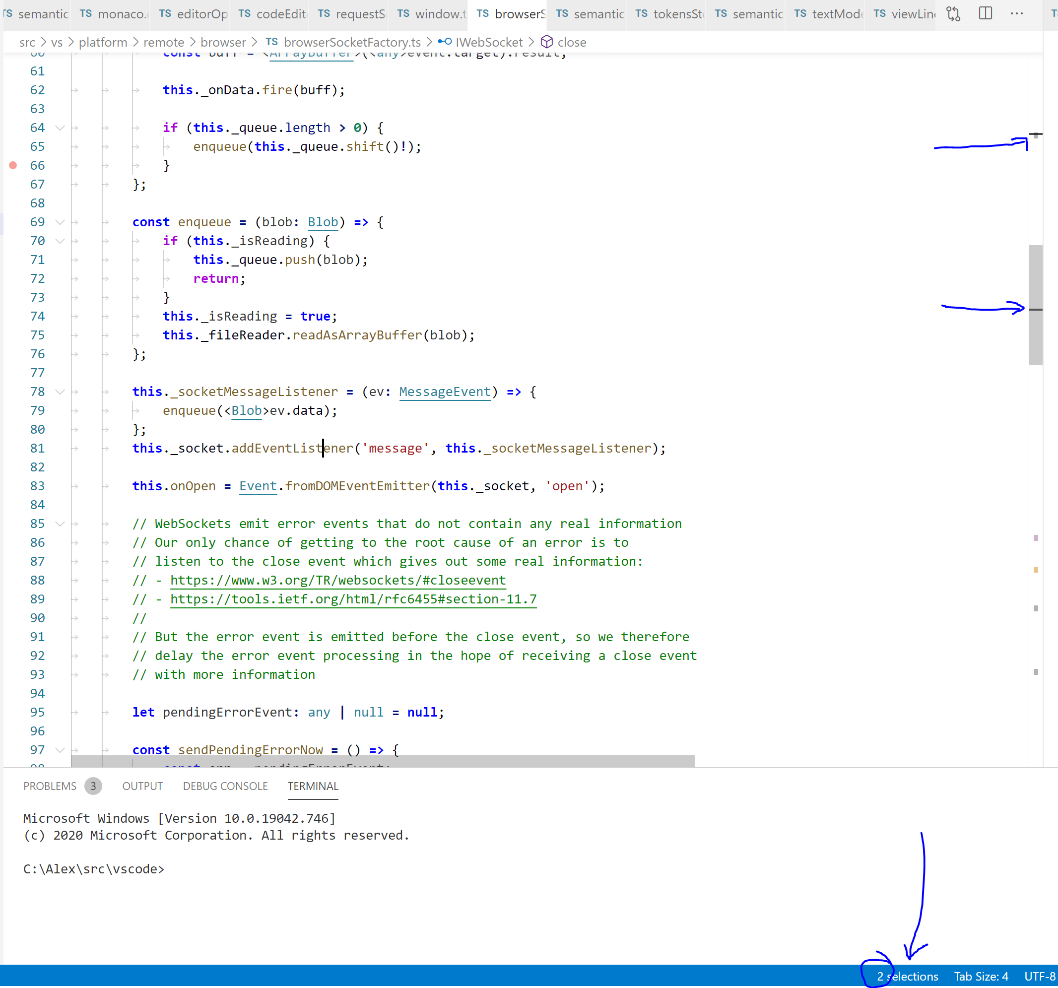 Support Different Cursor Style For Multi Cursors · Issue 115753 · Microsoftvscode · Github 