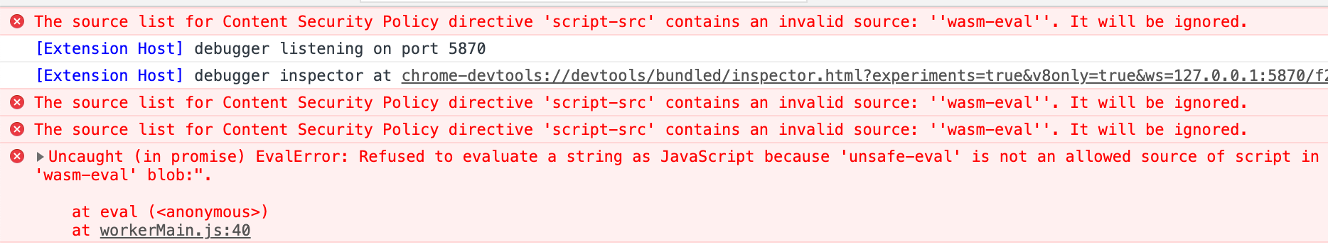 Adopt `wasm Eval` Csp · Issue 121108 · Microsoftvscode · Github