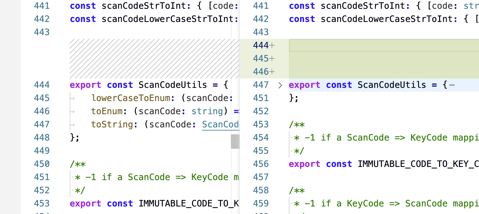 Allow code folding in the diff editor · Issue #116483 · microsoft/vscode · GitHub