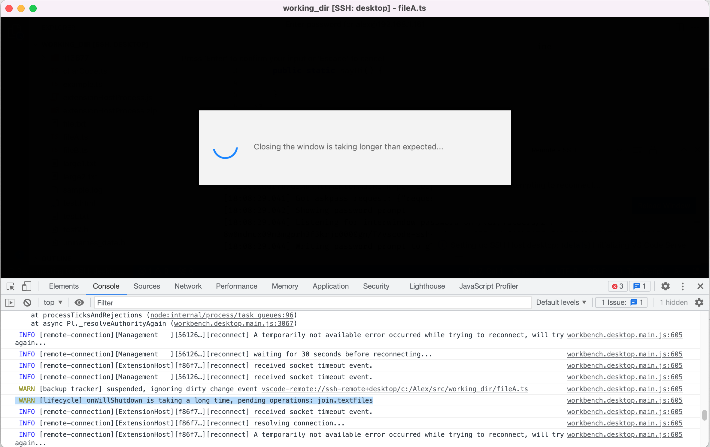 Cannot exit VSCode if unable to save remote dirty file(s) · Issue ...
