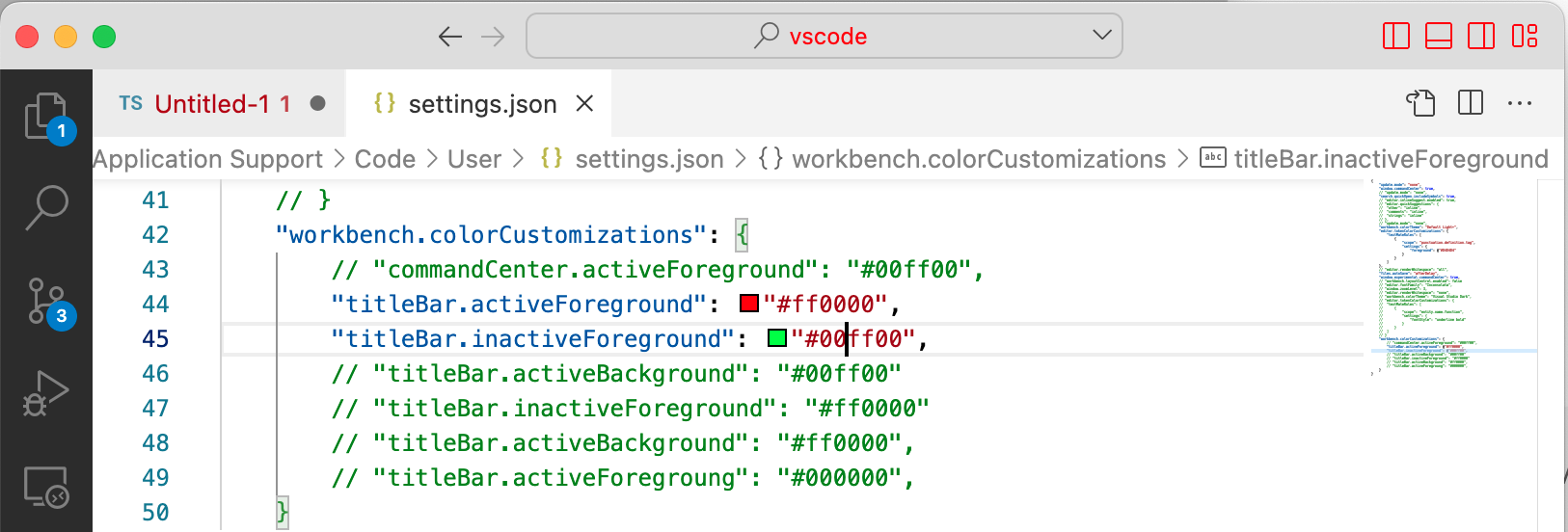 Command Center should respect title bar colors · Issue #162920 ...