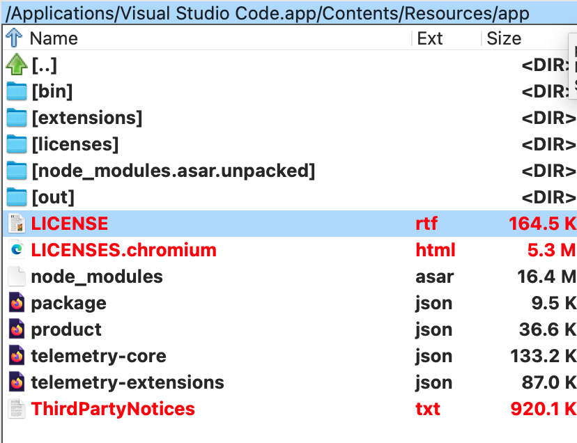 Dependencies classification in ThirdPartyNotices.txt? · Issue #165559 · microsoft/vscode · GitHub