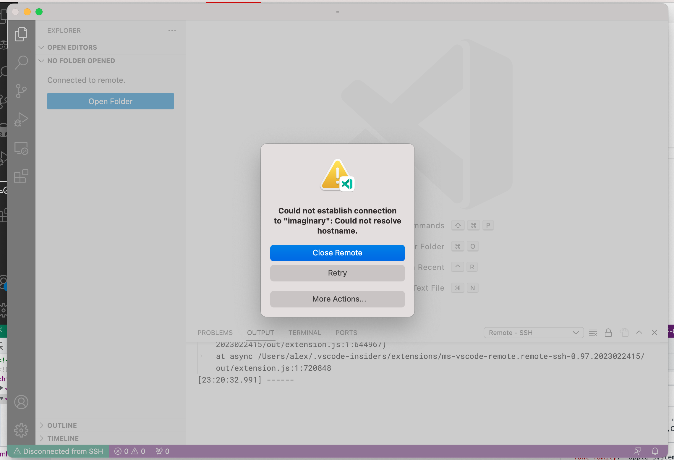 Error notification shown in addition to modal error dialog · Issue #175388 · microsoft/vscode ...