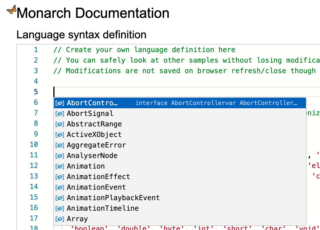 [Bug] Completion items show underlines in website · Issue #4081 · microsoft/monaco-editor · GitHub