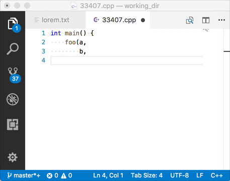 Pressing enter converts spaces to tabs on current line · Issue #33407 ...