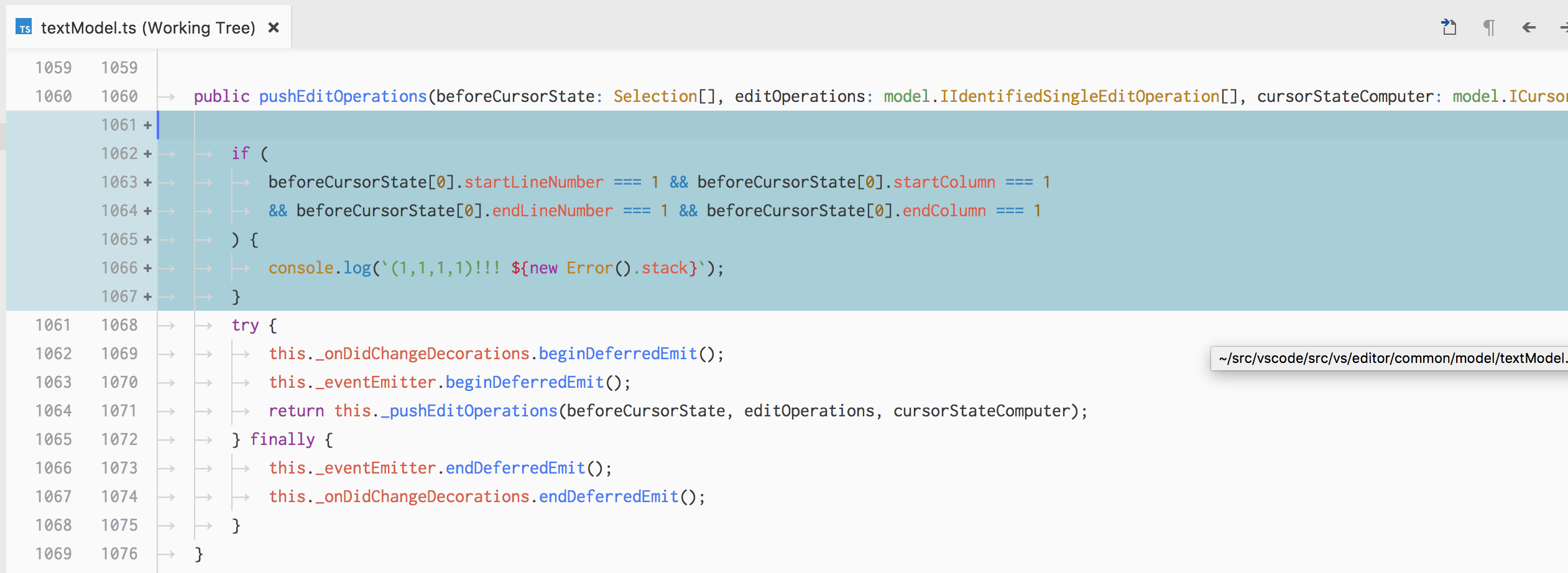 File events can wrongly trigger model.updateModel() from operation ...