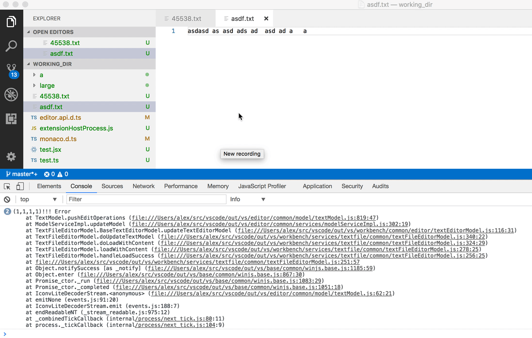 File events can wrongly trigger model.updateModel() from operation ...