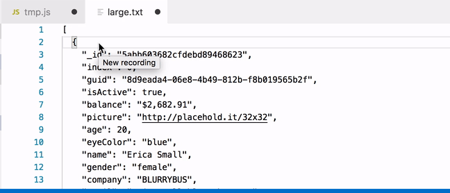 Slow typing in a large file where the content got copied from a ...