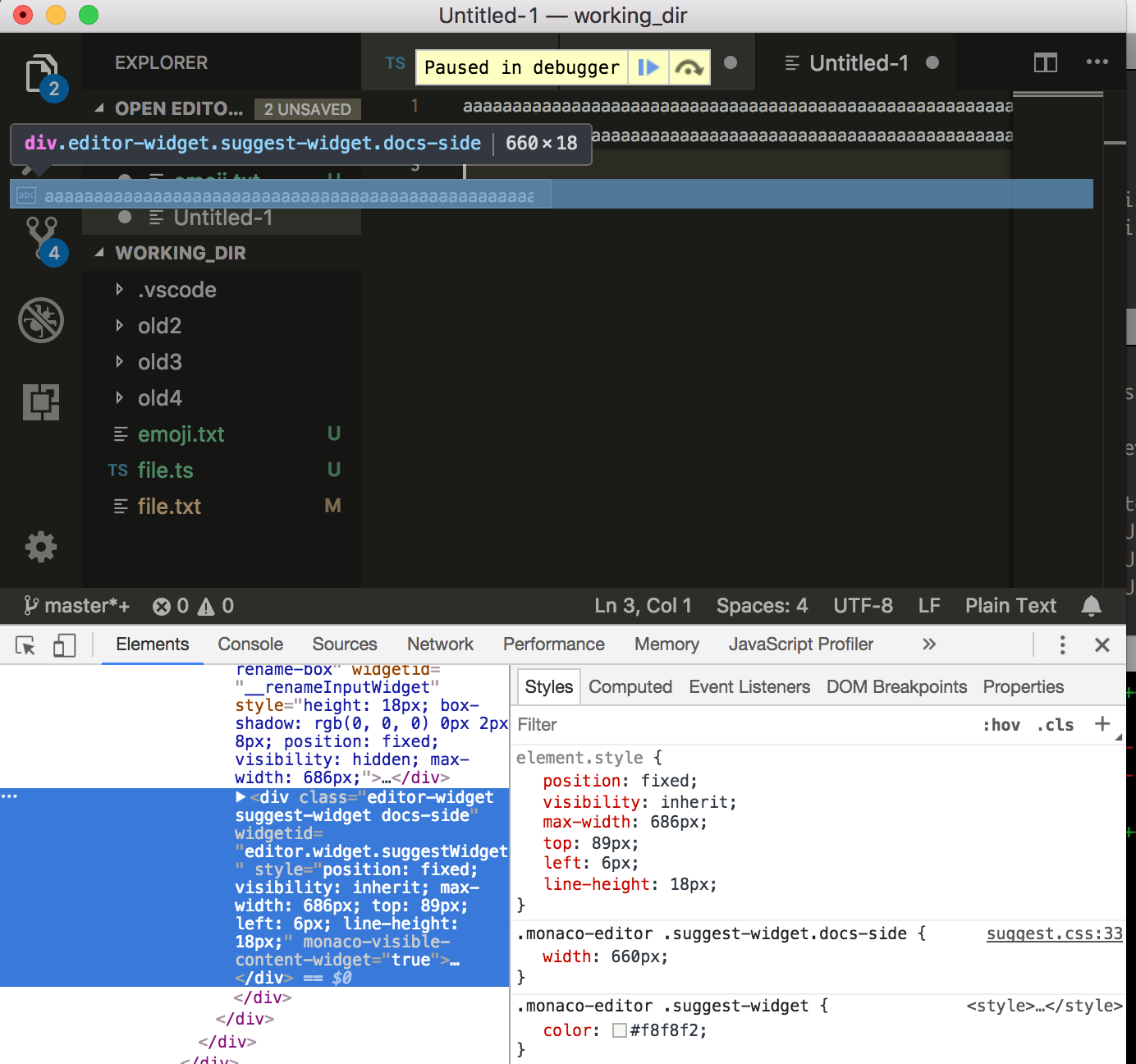 Intellisense position issue · Issue #10371 · microsoft/vscode · GitHub