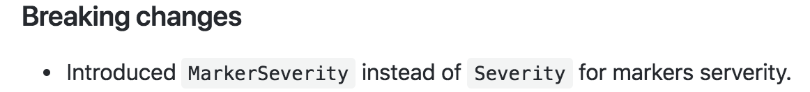 Model markers with severity Warning have 'squiggly-info' styling ...