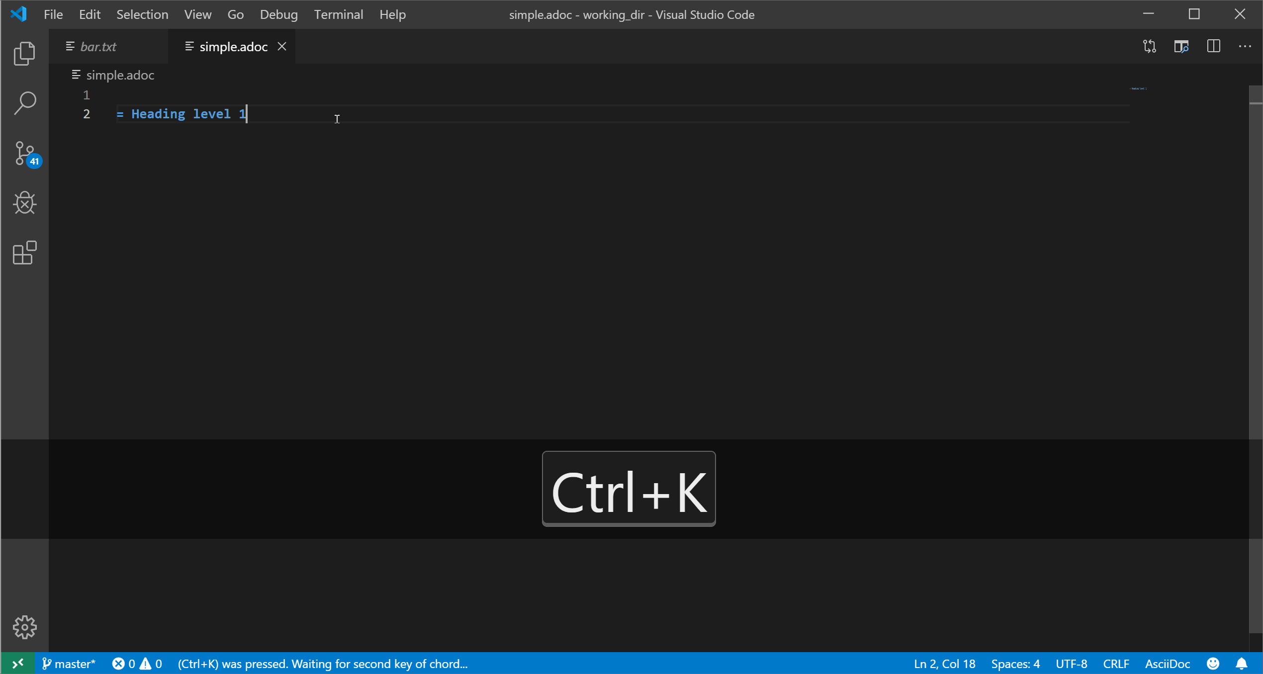 Allow extensions to assign Ctrl+K V as their key binding · Issue #65350 ...