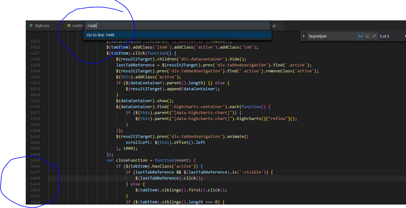 change colour of searched line number · Issue #51979 · microsoft/vscode ...