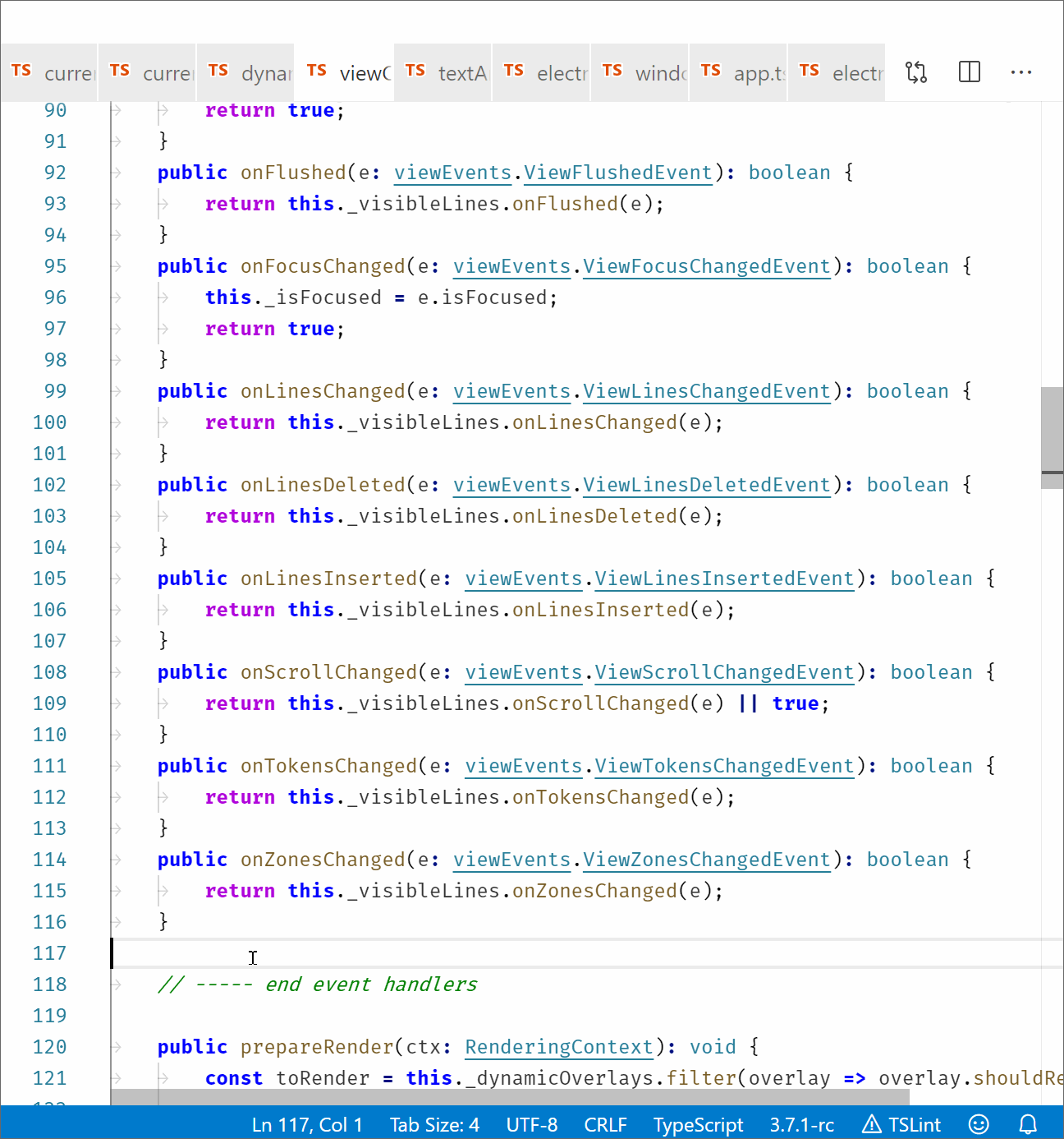 The current line highlight scrolls... · Issue #83313 · microsoft/vscode · GitHub