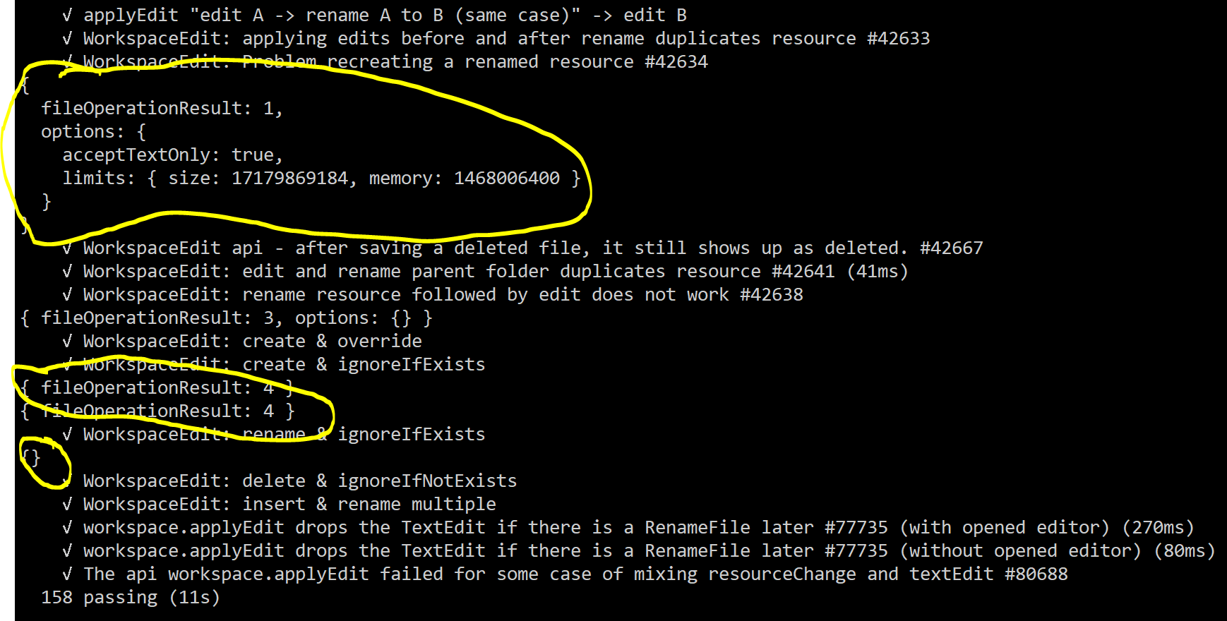 Seeing random text output in integration tests · Issue #84283 ...