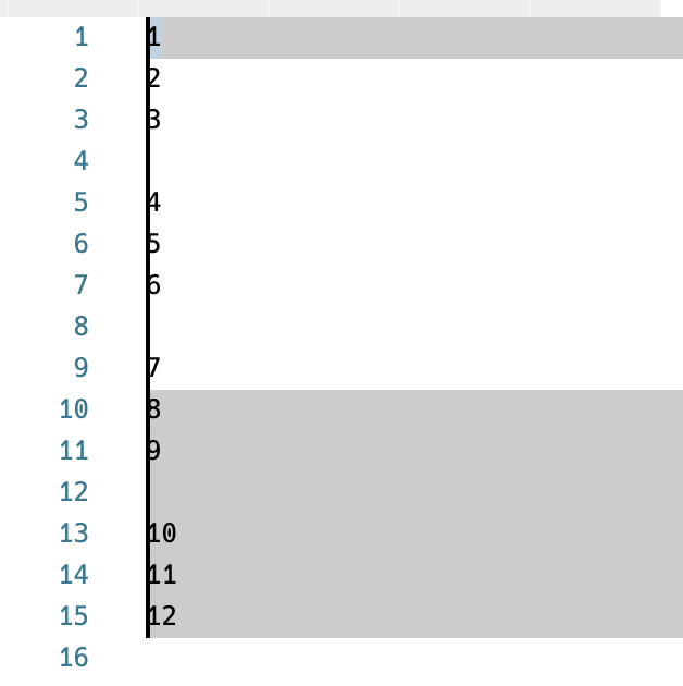 The line highlight that appears where the cursor is located has unpredictable behavior when ...