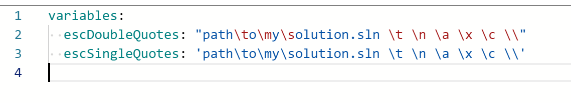 YAML syntax highlighting and red escaped characters · Issue #1064 · microsoft/monaco-editor · GitHub