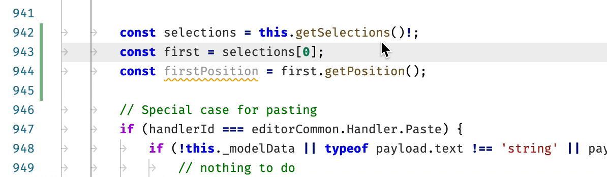 Multicursor option "Match whole word" should default to the type of ...