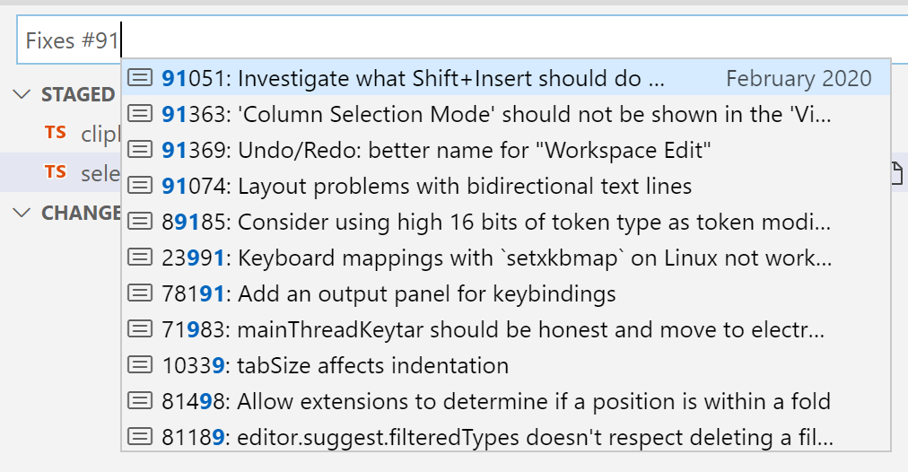 Issue number intellisense does not work consistently · Issue #1531 · microsoft/vscode-pull ...