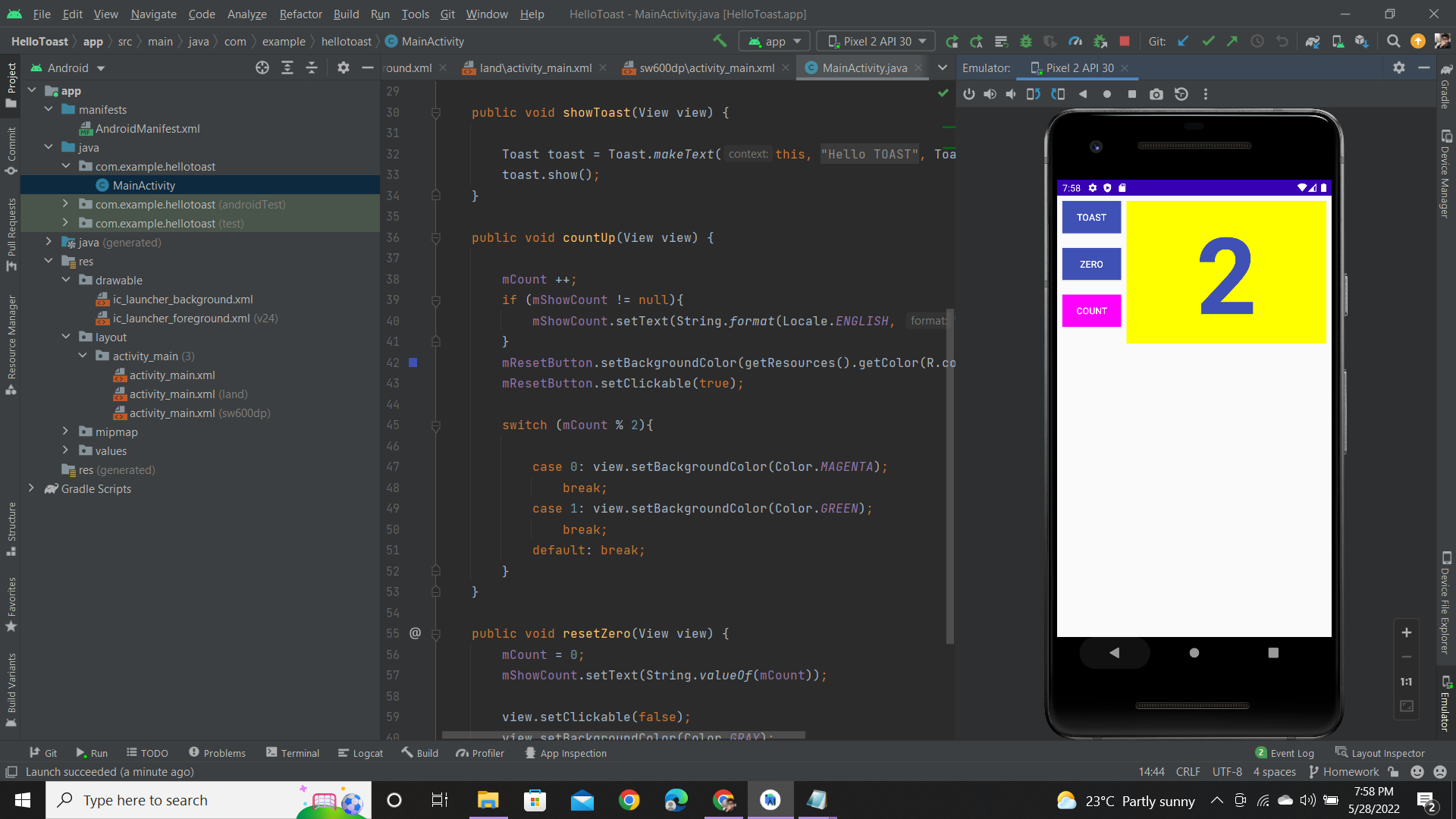 GitHub - AdityaPoddar/Android-HelloToast-LayoutEditor