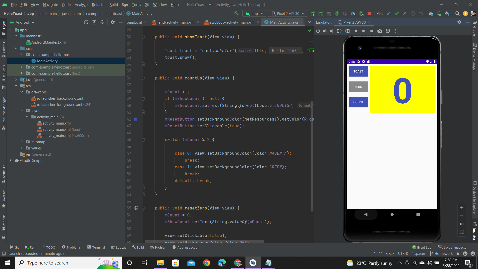 GitHub - AdityaPoddar/Android-HelloToast-LayoutEditor
