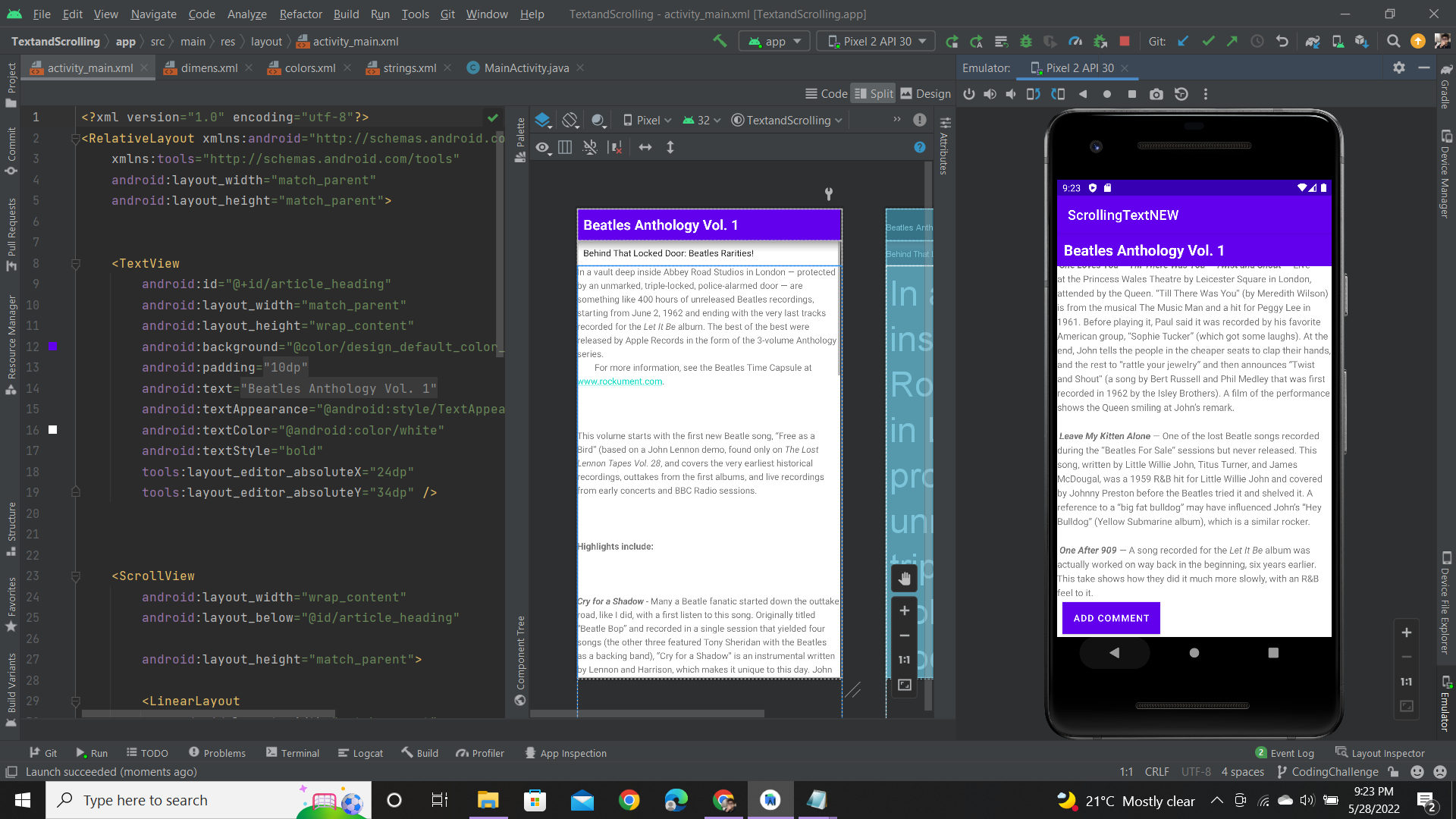 GitHub - AdityaPoddar/Android-Text-ScrollView