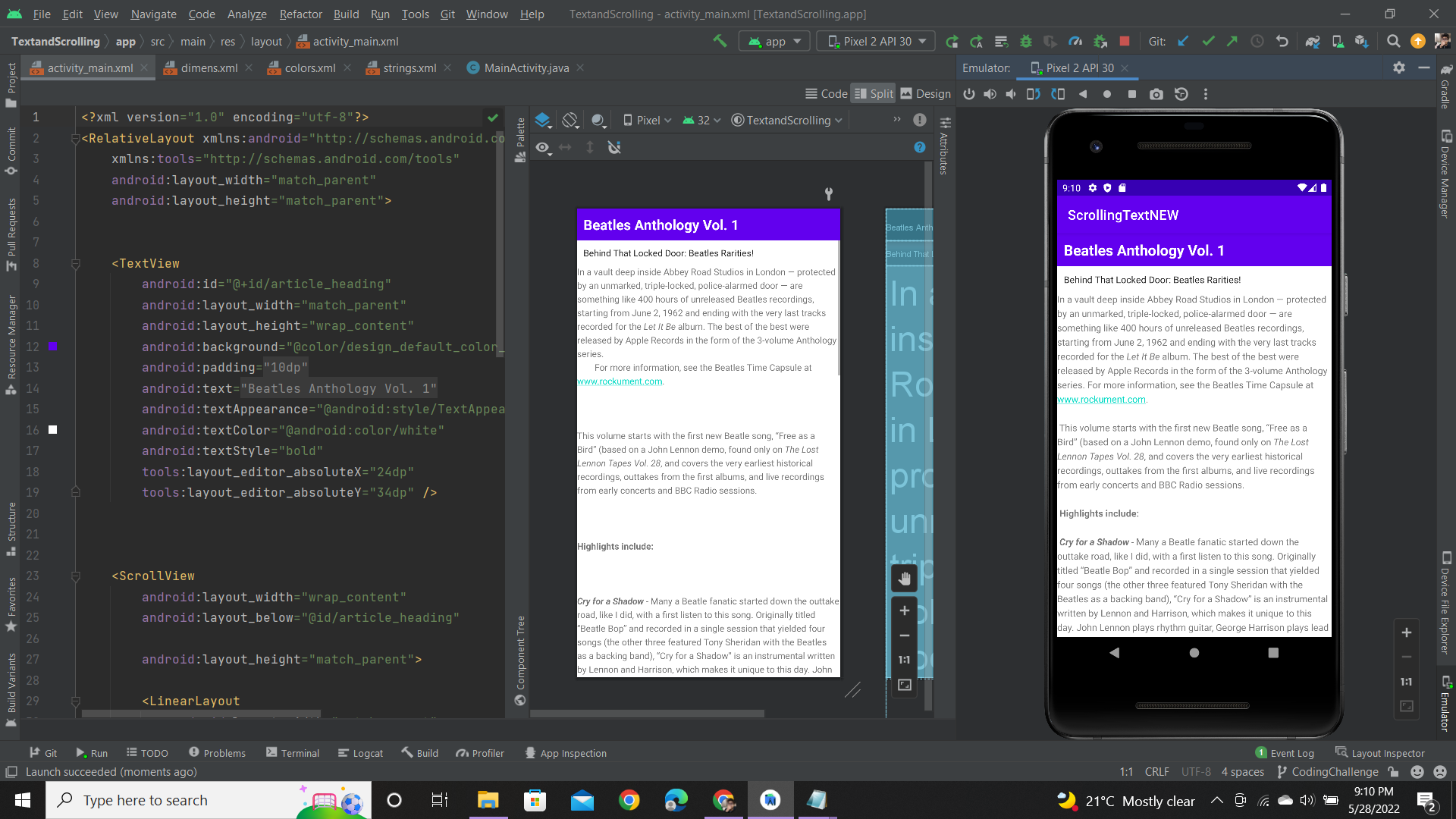 GitHub - AdityaPoddar/Android-Text-ScrollView