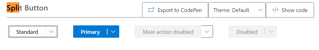 On Focus Split button menu option Couldn't open. Not able to focus on Arrow of Split Button ...