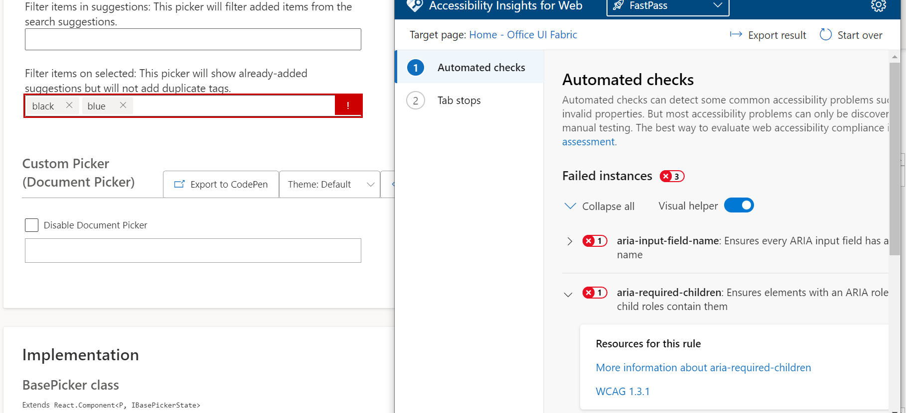 Keros Error : add Maximum number of element from Picker. After that Kero's give the Error ...