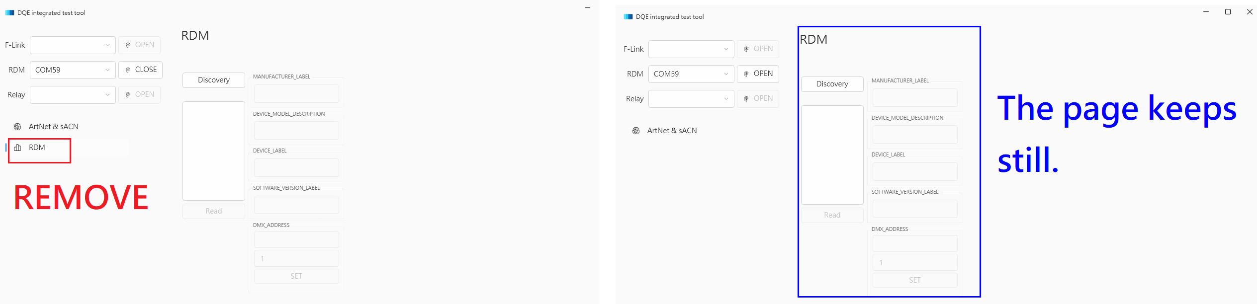 Once the navigation item has been removed, view page is still right there in the RootFrame ...