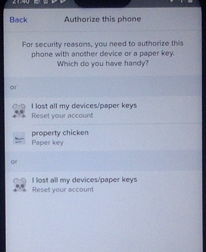 Device named 'reset' is being treated as an account reset option · Issue #20492 · keybase/client ...
