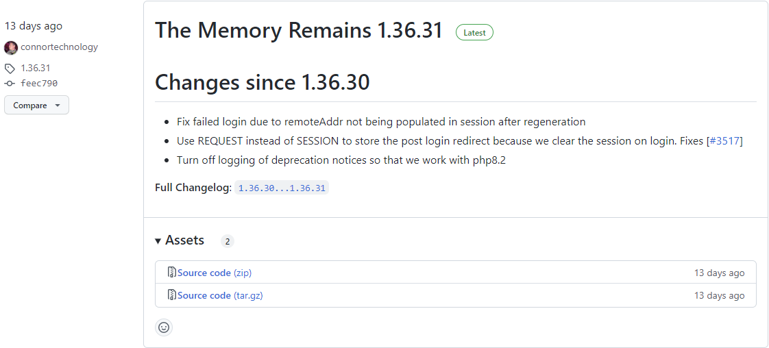 GUI version 1.37.25 vs released 1.36.31 · Issue #3617 · ZoneMinder/zoneminder · GitHub