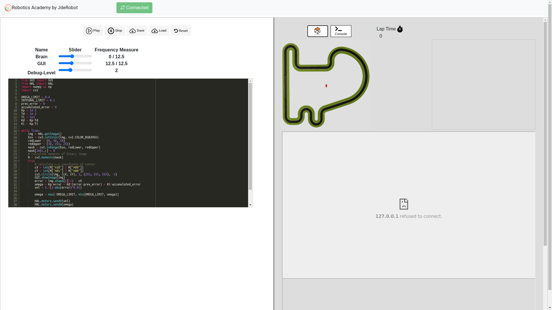 FollowLine exercise for ROS1-Noetic and Gazebo-11 · Issue #814 · JdeRobot/RoboticsAcademy · GitHub