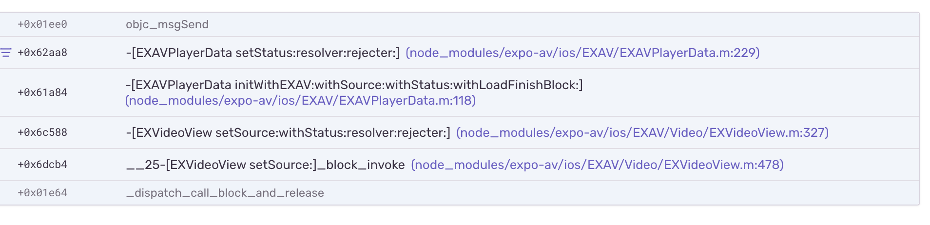 [ios][expo-av] Crash - EXC_BAD_ACCESS · Issue #16982 · expo/expo · GitHub