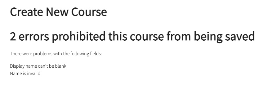 Update new course error message UI · Issue #1713 · autolab/Autolab · GitHub