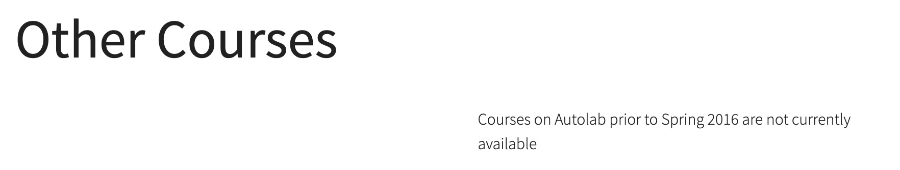 Center Other Courses Description Text · Issue 1766 · Autolabautolab · Github 