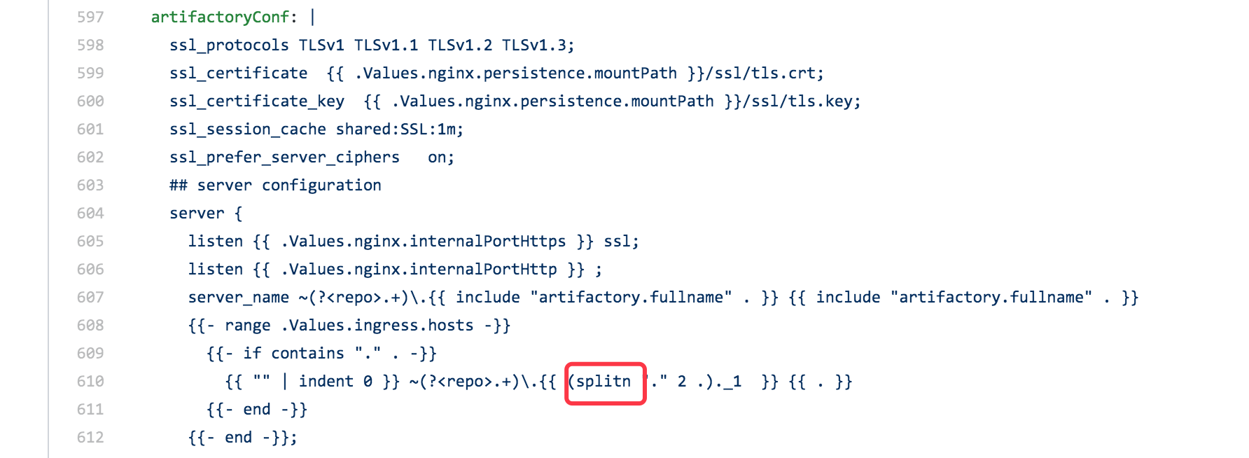 stable/artifactory/values.yaml have a typo that cannot be used · Issue #459 · jfrog/charts · GitHub