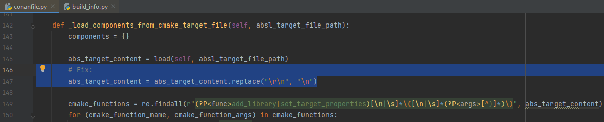 [package] abseil/20230125.0: Package step fails on windows - Required component names contain ...