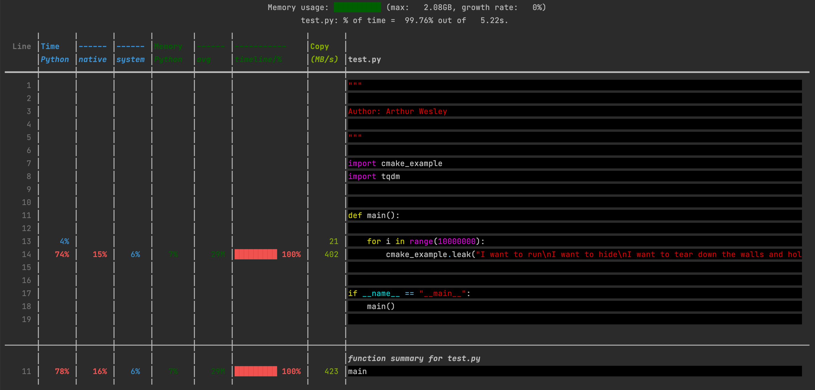 Scalene Memory Leak Detection fails to detect easy to reproduce memory leak · Issue #313 ...