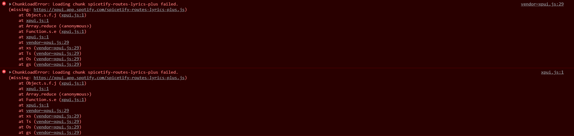 lyrics custom app not loading · Issue #1278 · spicetify/cli · GitHub