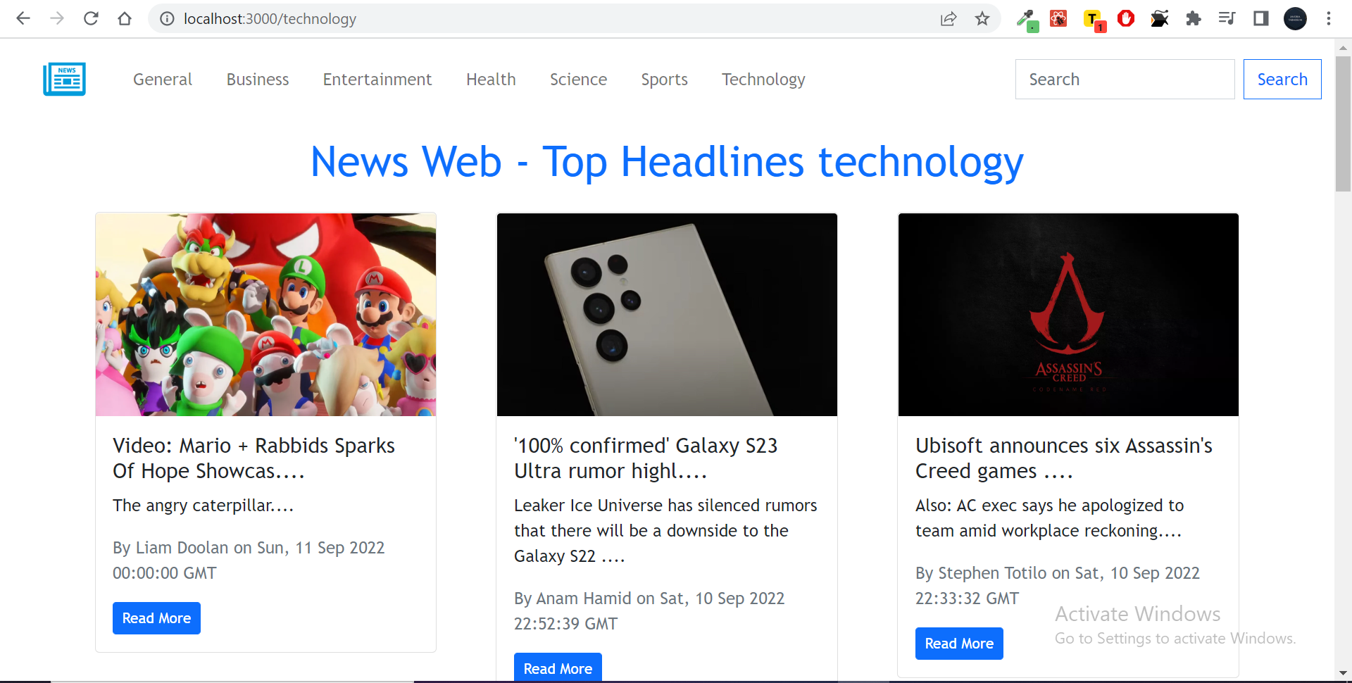 GitHub - javeriatabassum145/news-web